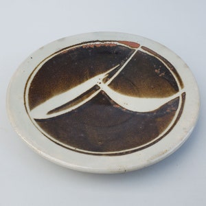 Eric Norstad Studio Pottery Decorated Leaf Plate - Asian Style Leaf ...