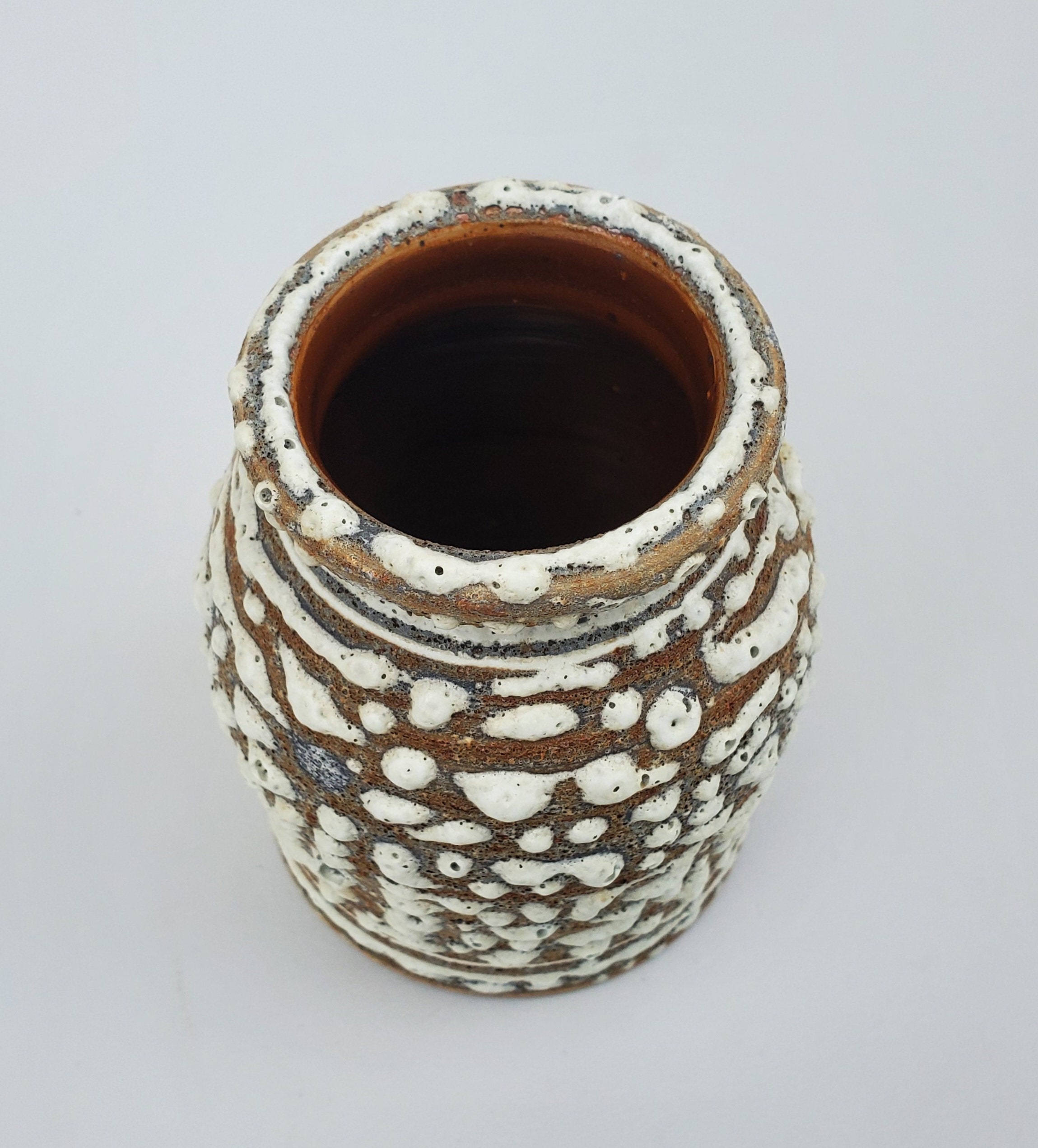 Louis Mideke Northwest Studio Pottery Vase - White Textured Glaze ...