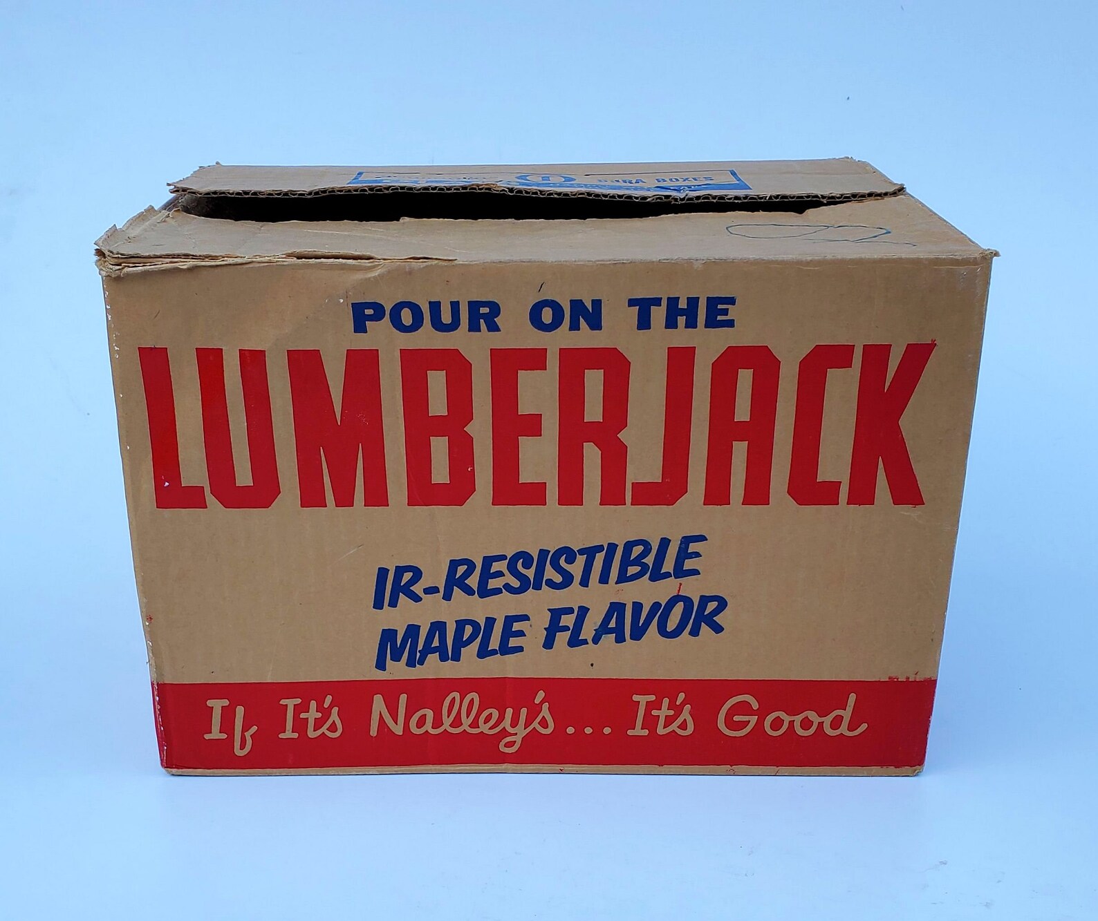Vintage Nalley's Fine Foods Lumberjack Syrup Shipping Box - Tacoma ...