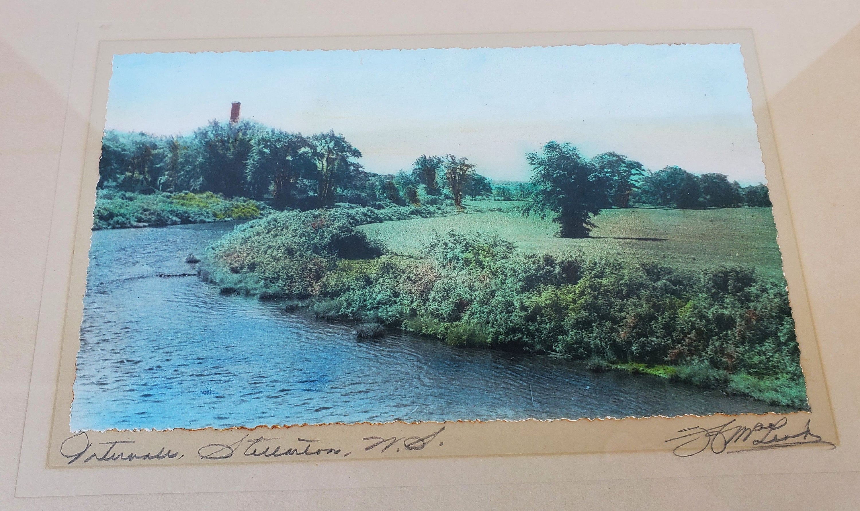 Norman Mcleod Framed Vintage Tinted Photo - Intervale River Stellarton ...