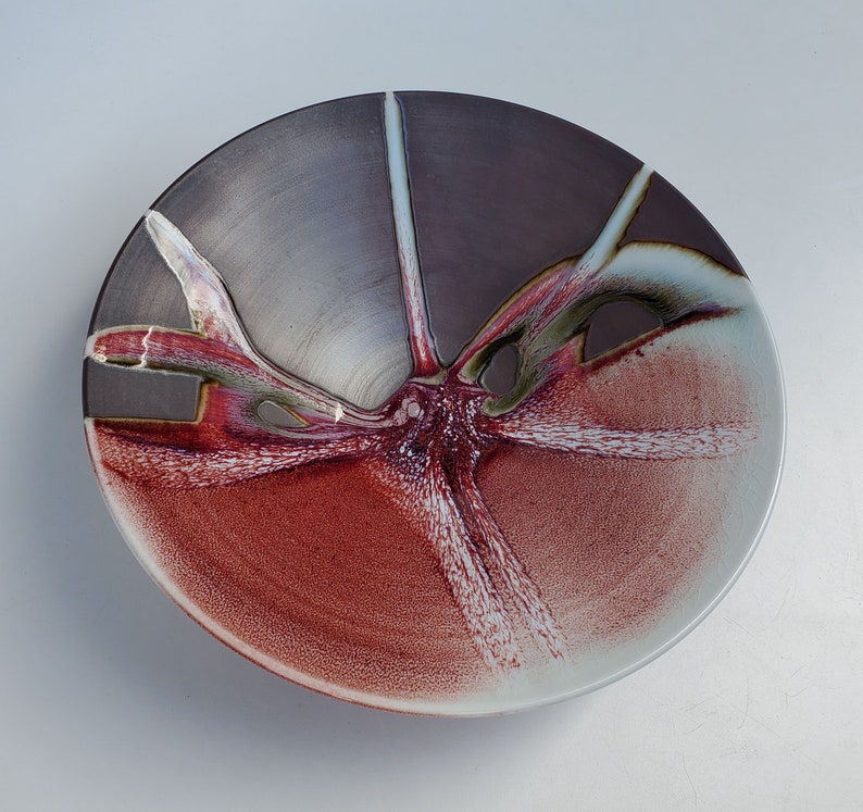 Marc Matsui Seattle Studio Pottery Large Decorated Flaring - Etsy