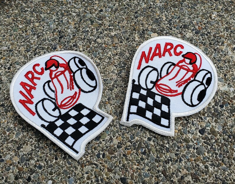 Vintage National Auto Racing Club Jacket Patches - NARC Sprint Car and ...
