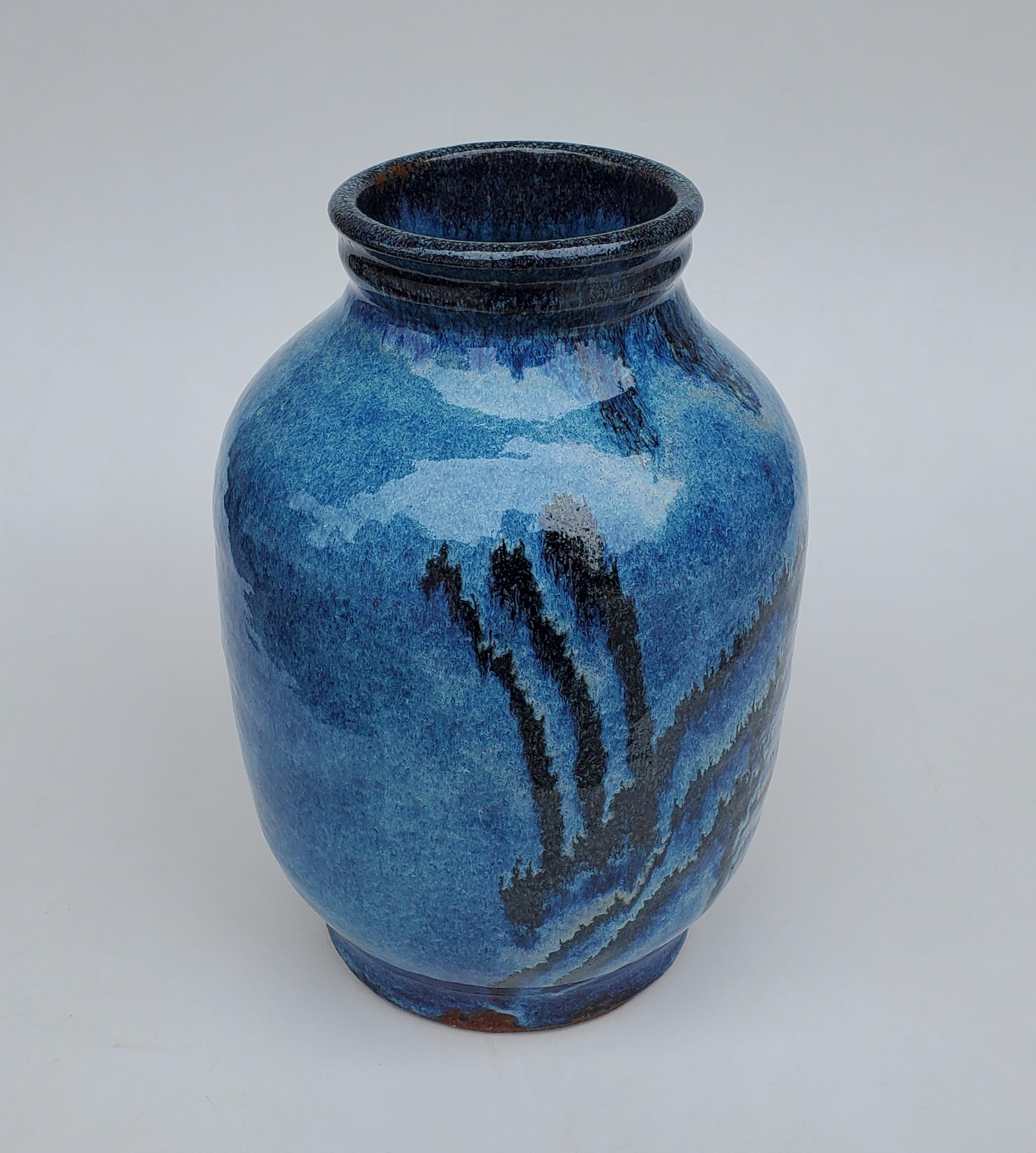 Ken Merrick New Mexico Studio Pottery Large Decorated Vase - Frothy ...