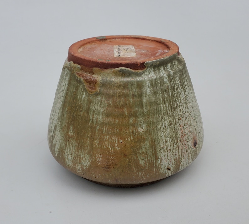 Early Dominican Sisters Folk Art Pottery Vase - Green Rutile Glaze ...