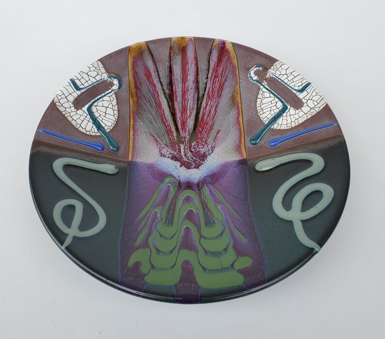 Matthew Patton Decorated Studio Pottery Charger Wall Hanger | Etsy