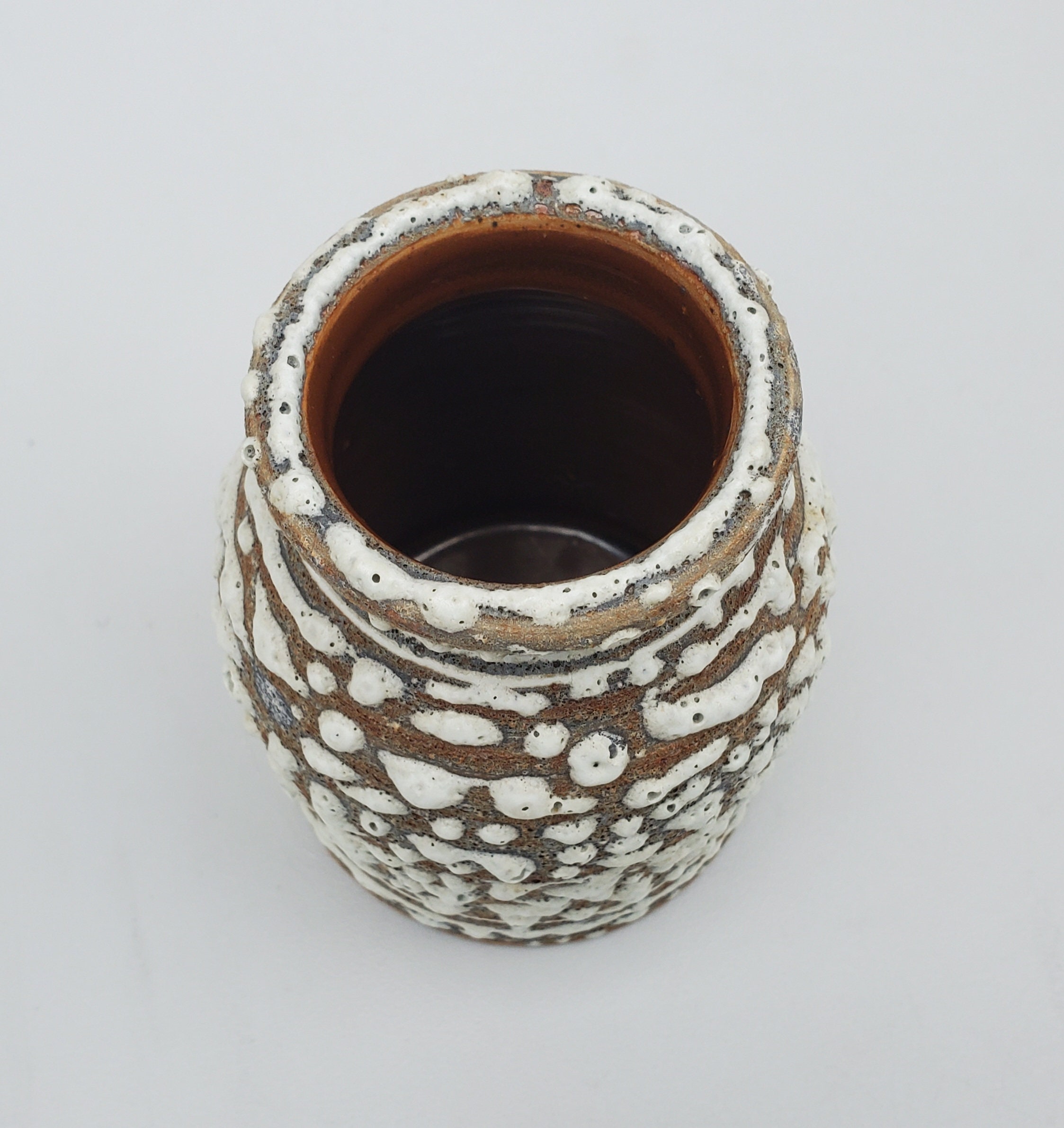 Louis Mideke Northwest Studio Pottery Vase - White Textured Glaze ...
