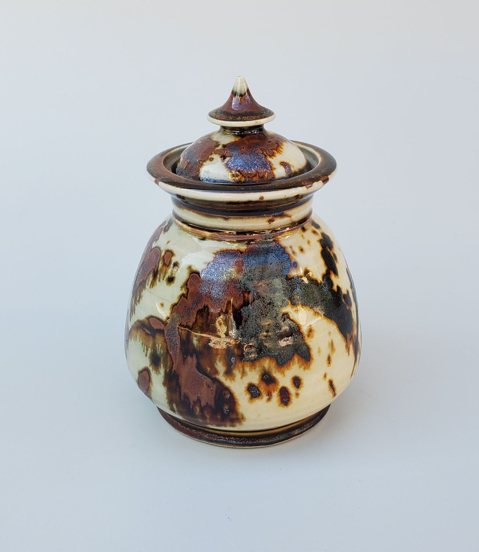 Louis Mideke Decorated Studio Pottery Covered Jar Signed - Etsy