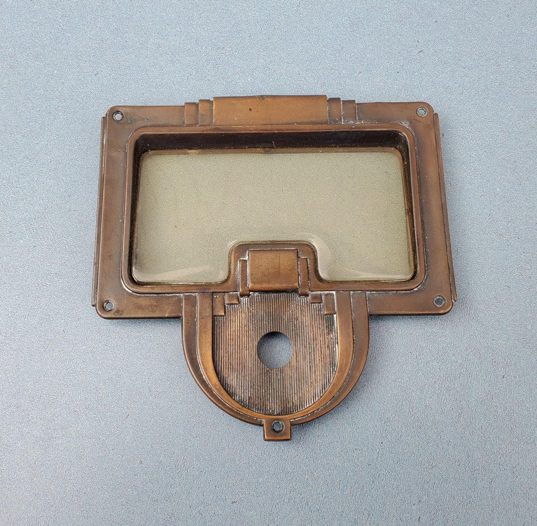 Antique Wooden Radio Face Plate Dial Cover - Rounded Top - Art Deco ...