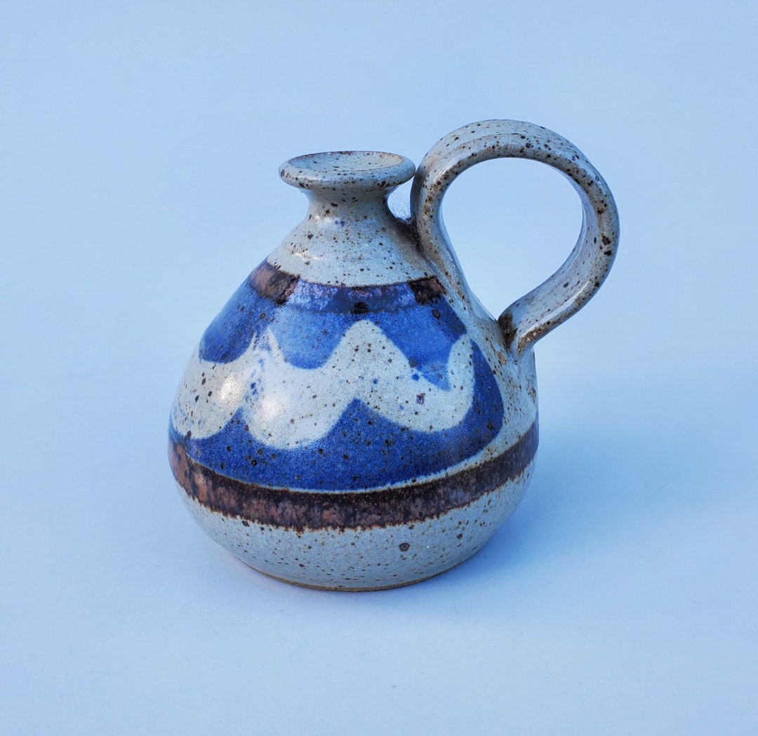 Studio Pottery Oil Lamp - Chamberlain Pottery Clear Lake Iowa - Large ...