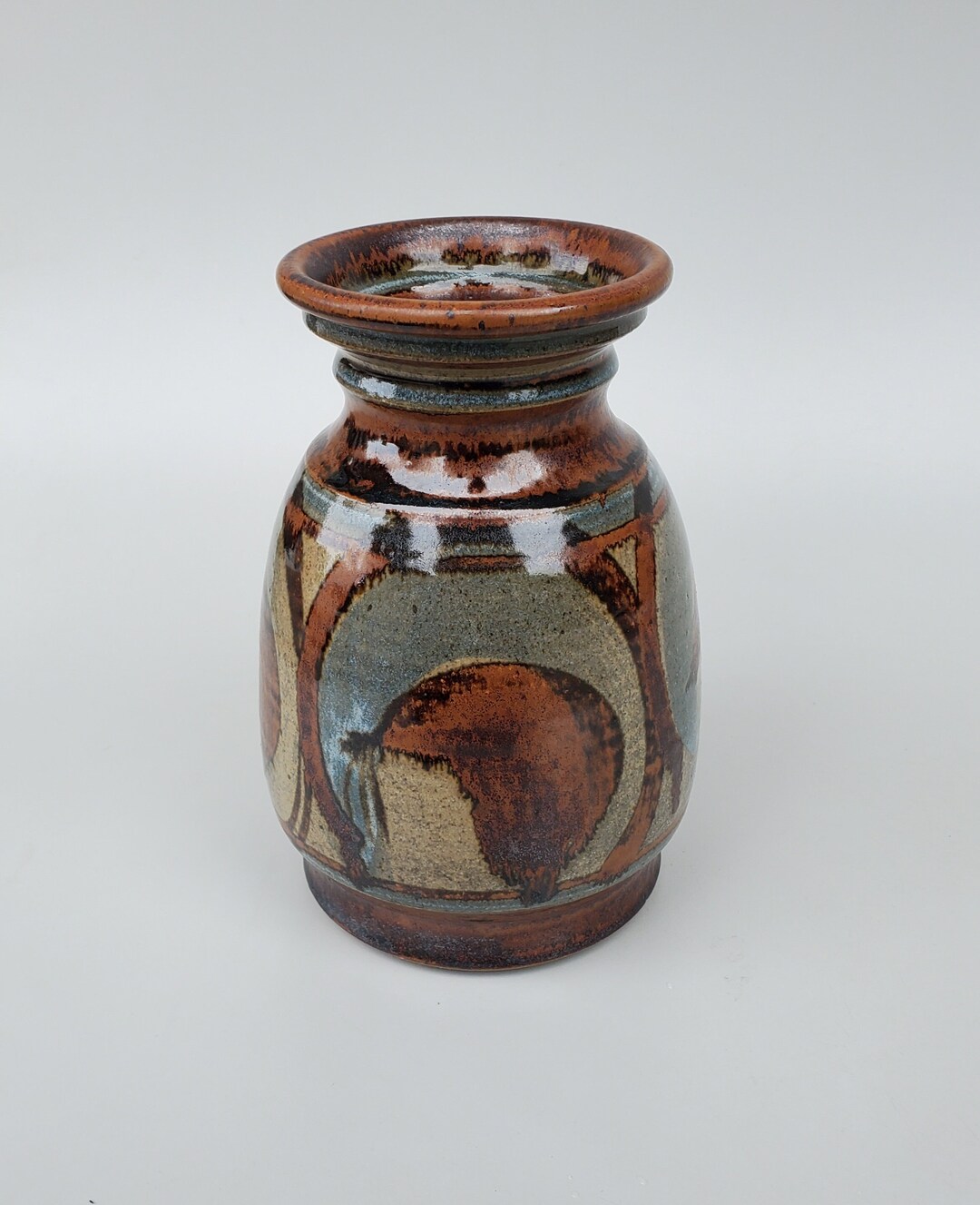 Don Salisbury Northwest Studio Pottery - Large Hand Decorated Vase ...