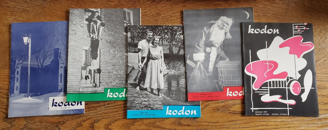 1950's Era Wheaton College Kodon Magazine - 5 Back Issues 1951 - 1952 ...