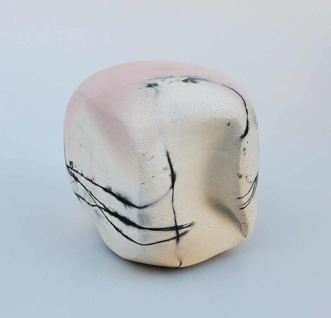 Richard Mahaffey Northwest Studio Pottery Saggar Fired Raku Sculptural ...