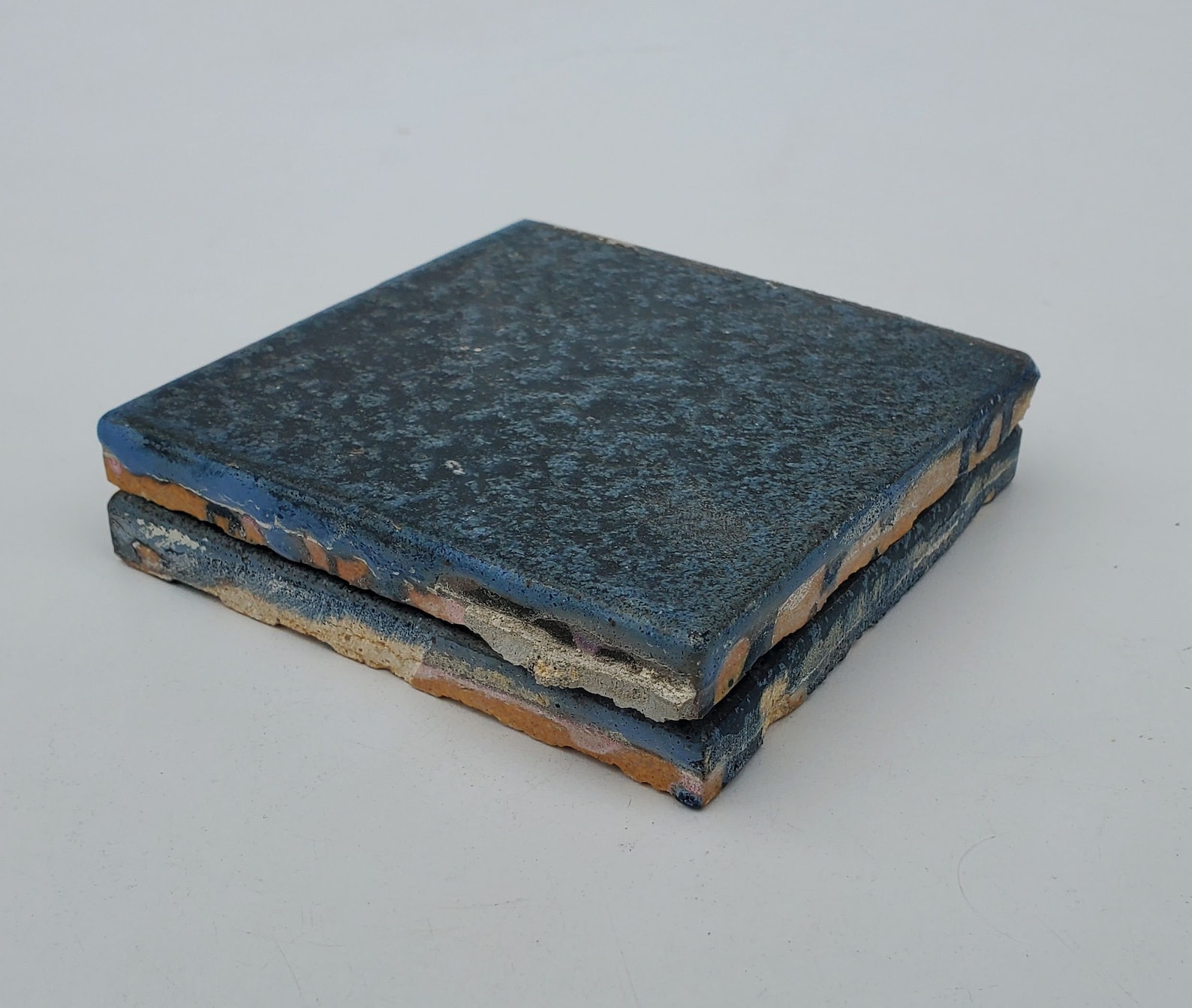 Early Strobl Arts and Crafts Era Pottery Tiles Curdled Blue - Etsy