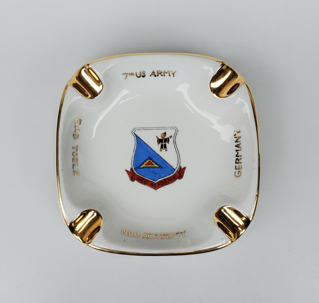 Vintage 7th US Army NCO Academy Bad Toelz Ashtray Shield - Etsy