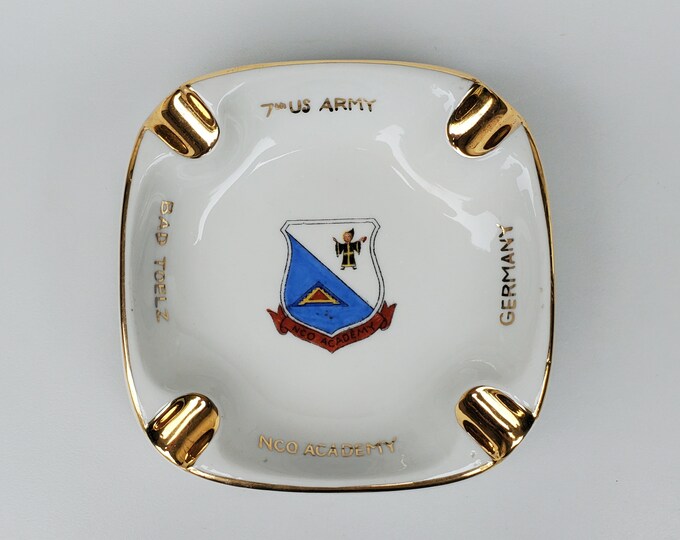 Vintage 7th US Army NCO Academy Bad Toelz - Ashtray - Shield Design ...