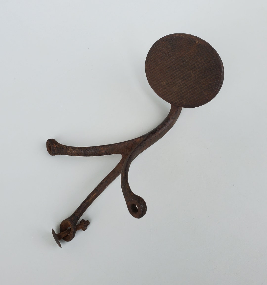 Antique Cast Iron Horse Drawn Carriage Buggy Foot Step - Textured Oval ...