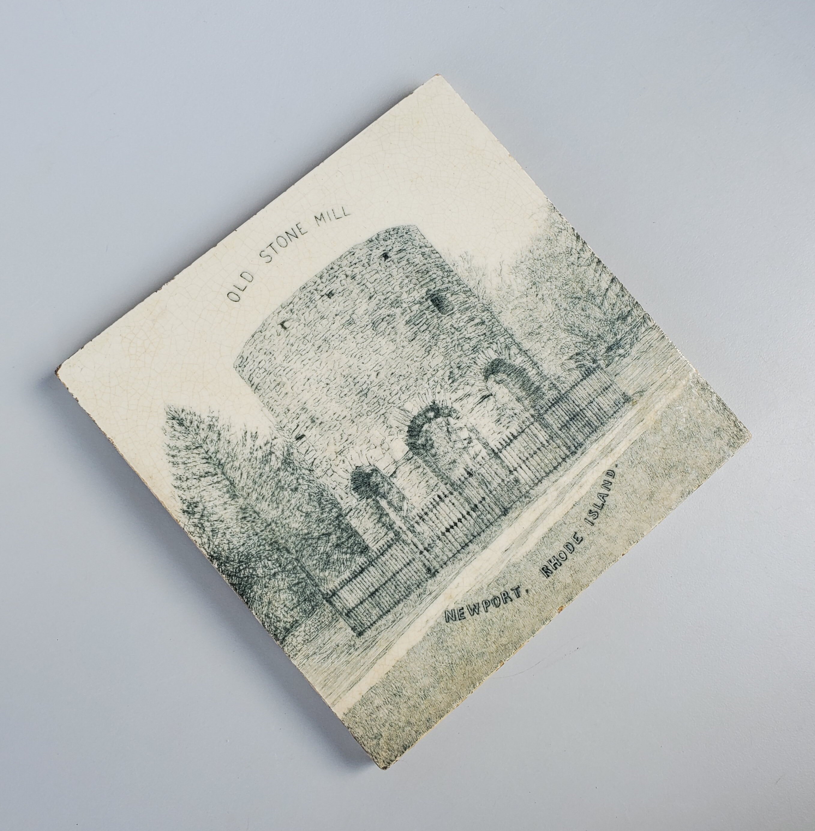 Minton China Works Stoke on Trent London Novelty Tile - Scenic Old ...