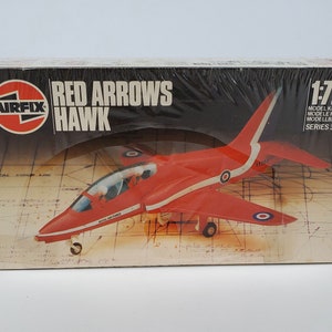 Airfix Red Arrows British Aerospace Hawk Royal Air Force Jet - Etsy