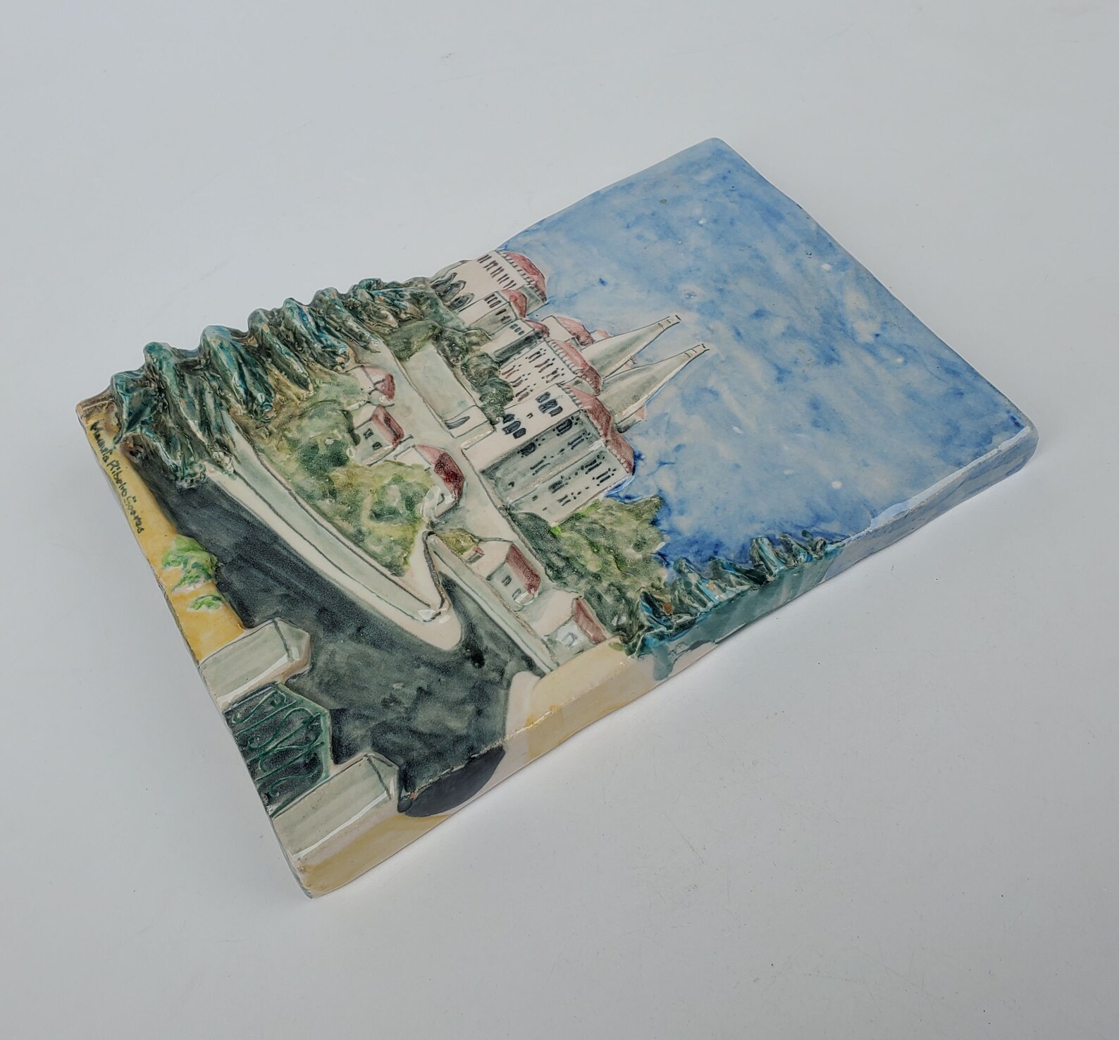 Sintra Portugal National Palace in Relief Wall Plaque Tile - Etsy