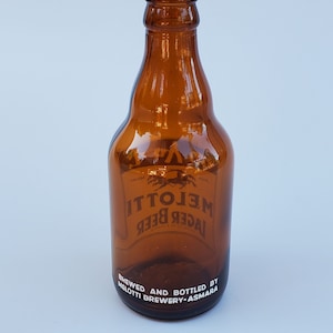 Vintage Melotti Lager Beer Bottle - Ethiopia Beer - Bottled by Melotti ...