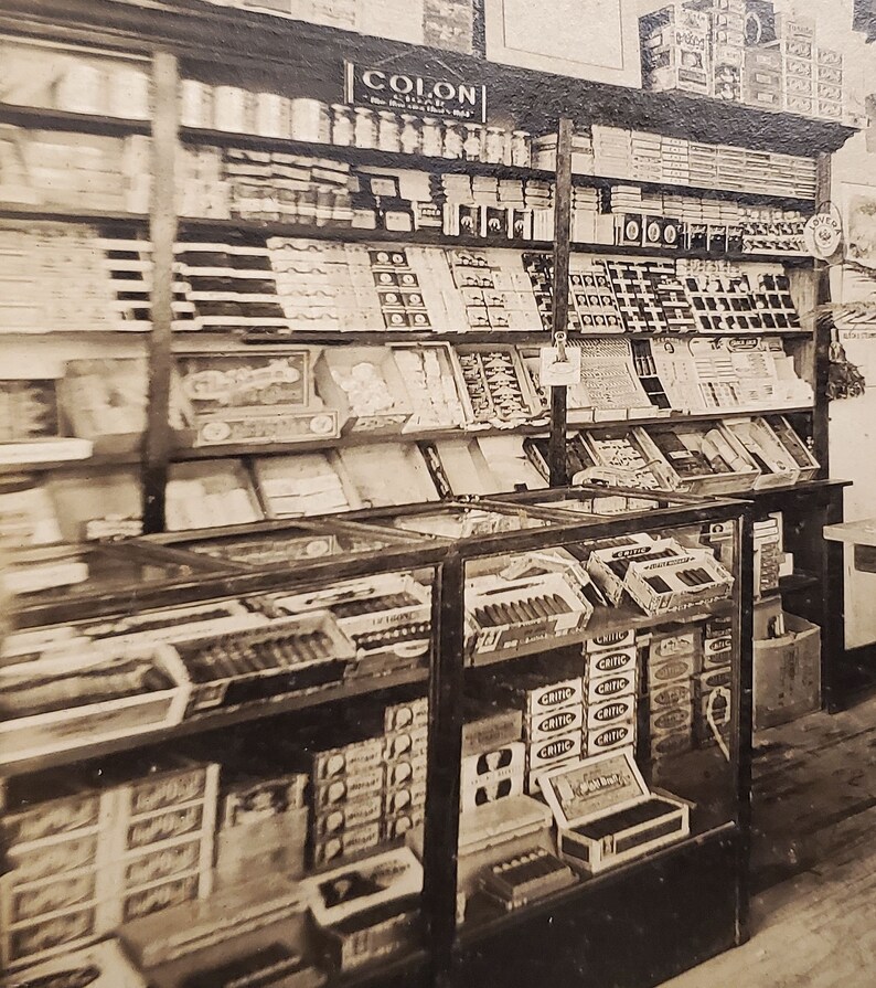 Antique Cigar Shop Interior Photograph - Early 1900's - Jose Lovera ...
