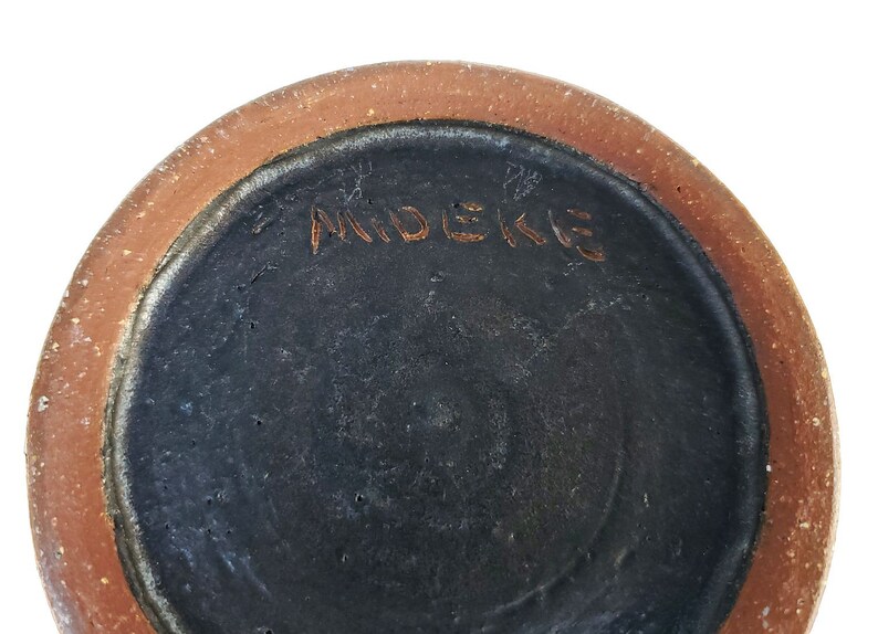 Louis Mideke Northwest Large Studio Pottery Vase - Unique Hand Carved ...