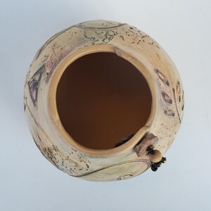 Steven Kaye Carved Southwestern Style Studio Pottery Vase - Beaded ...