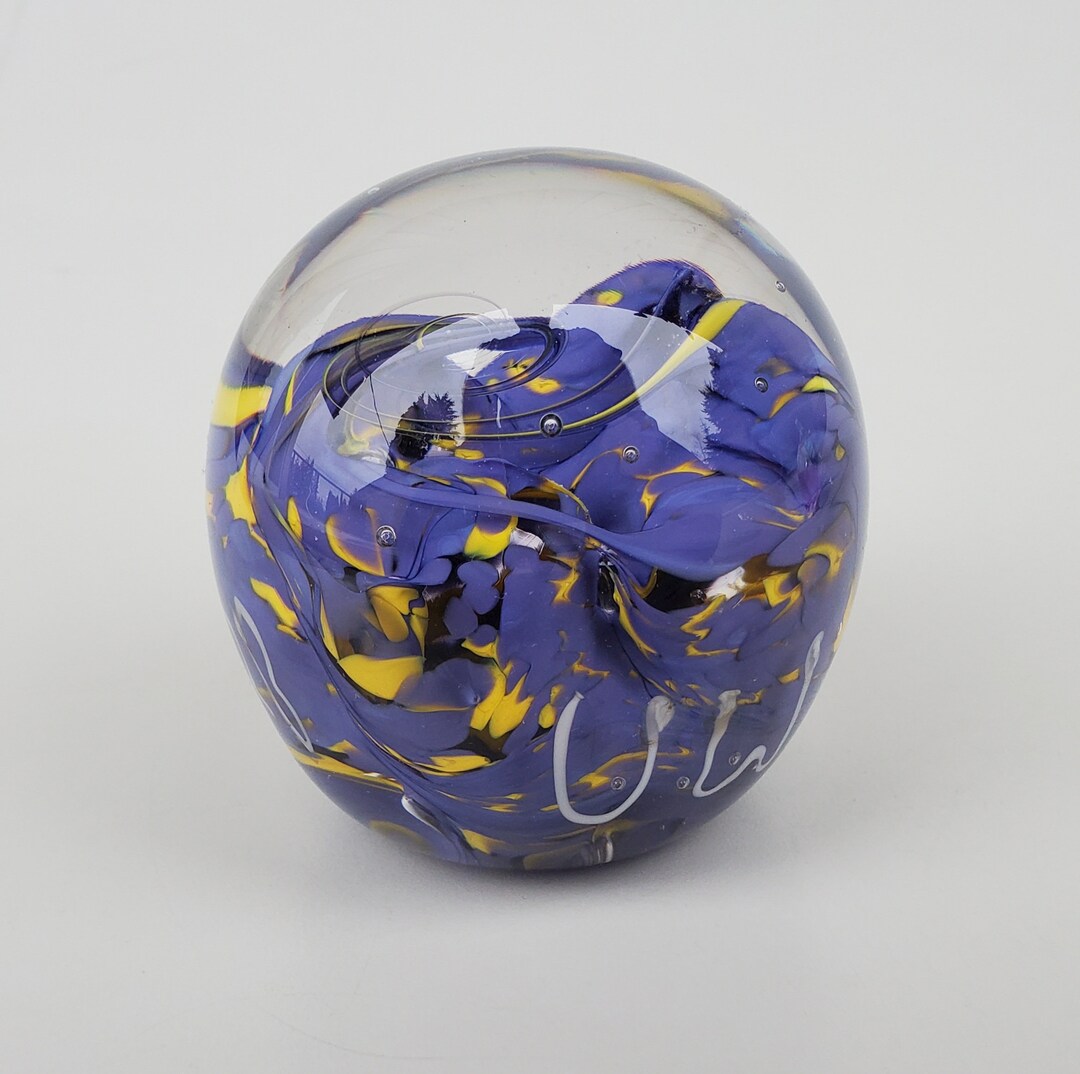 Tacoma Glass Studio Art Glass Paperweight - University of Washington ...