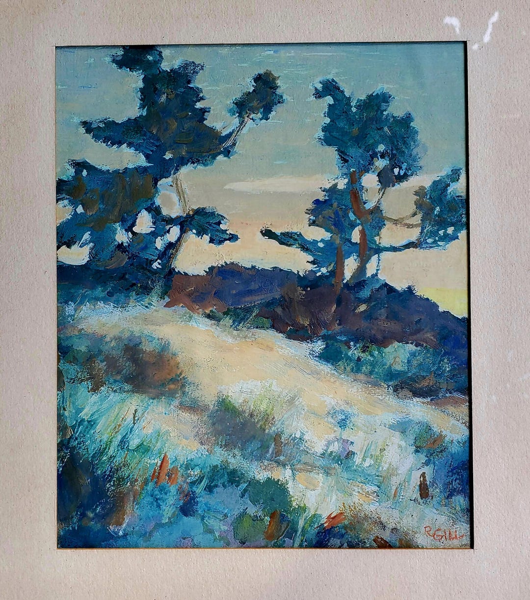 Ross R Gill Listed Northwest Artist - Original Scenic Abstract Pine ...