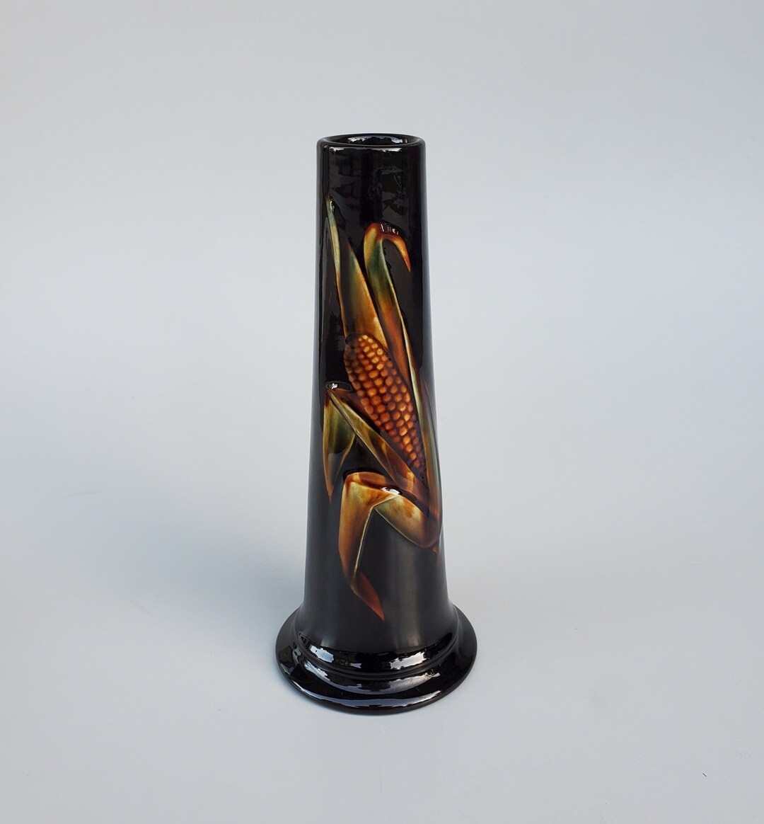 Early Brush Mccoy JW Mccoy Art Pottery Vase - Olympia Line - Corn Husk ...