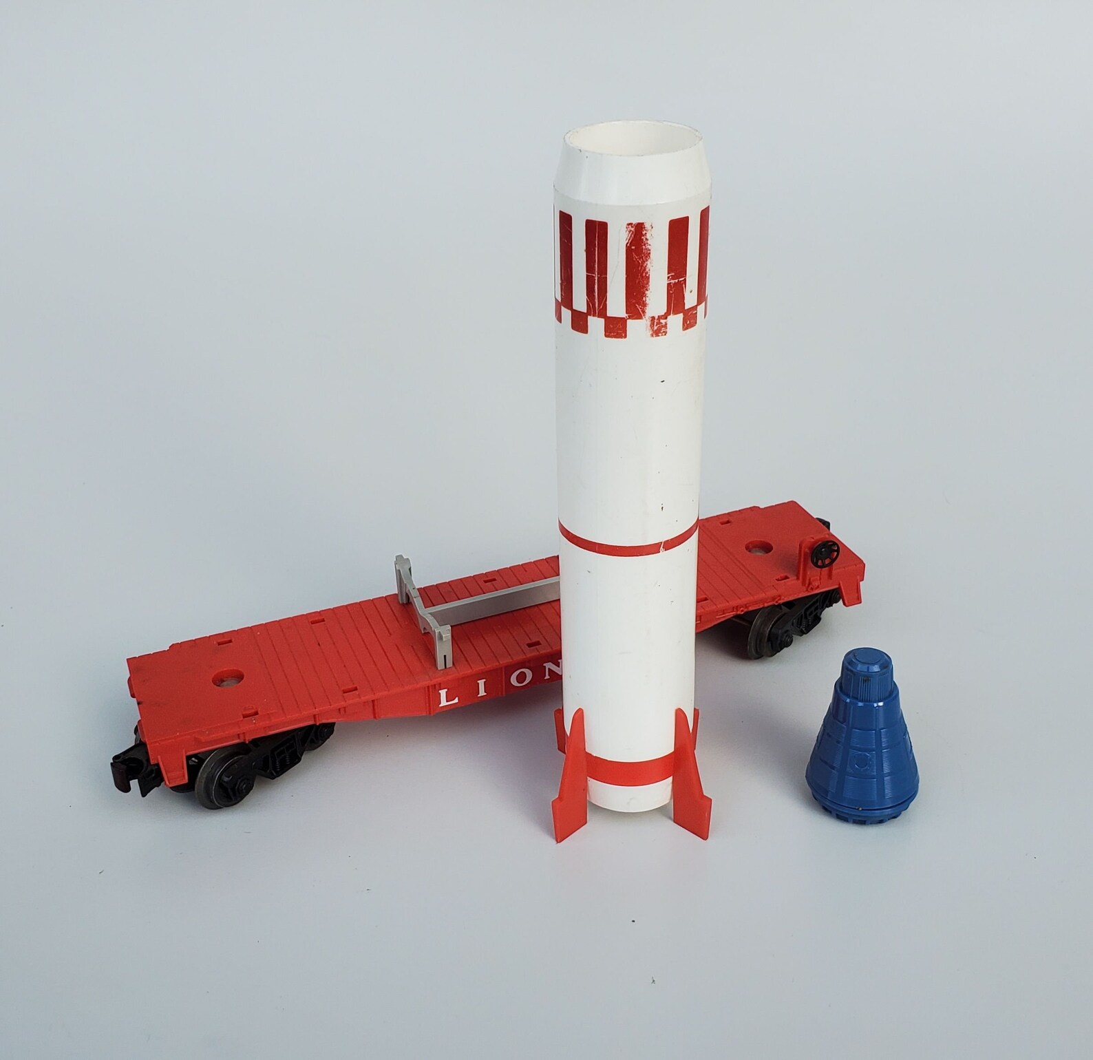 1963 Lionel Train Mercury Capsule Missile Flat Car 6407 - Etsy