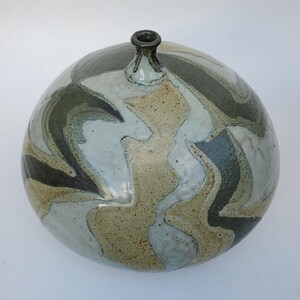 Joel Cottet Oregon Studio Pottery HUGE Mid Century Style Hand Decorated ...