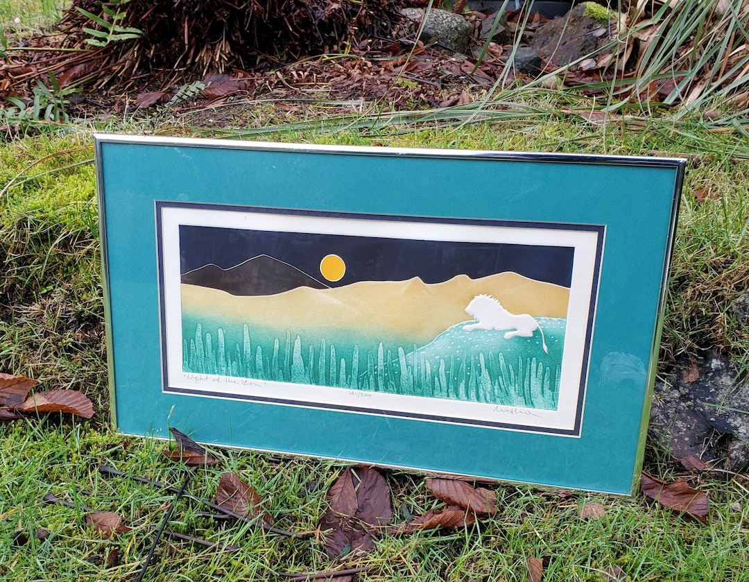 Misha Moracha Listed California Artist Framed Embossed Intaglio Etching ...