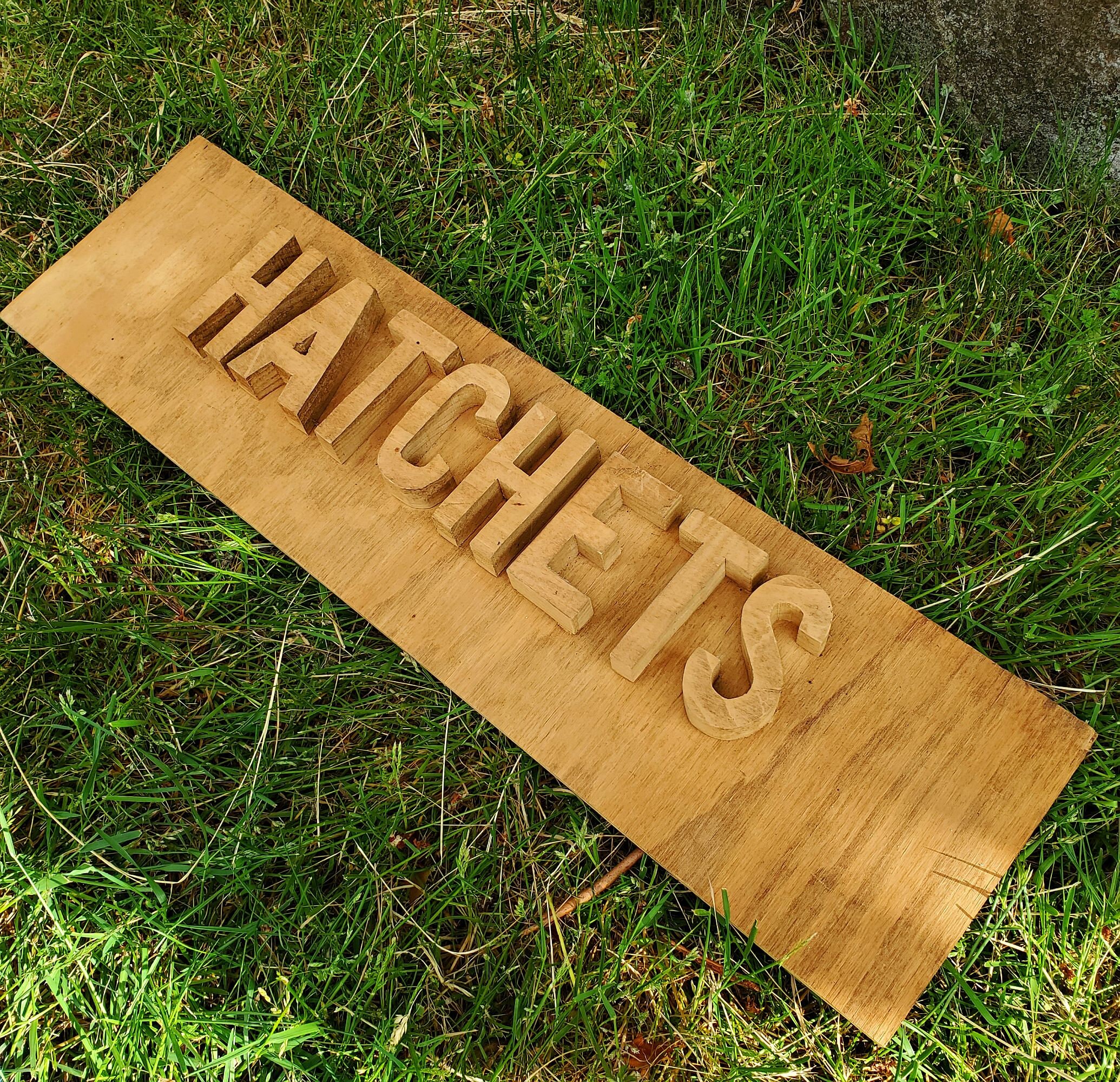 Vintage Hatchets Trade Show Collector Sign Hand Crafted | Etsy