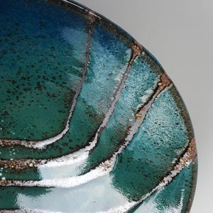 Patrick Horsley Northwest Studio Pottery Bowl Cobalt Blue With Green ...