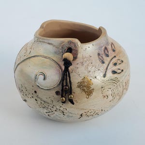 Steven Kaye Carved Southwestern Style Studio Pottery Vase - Beaded ...