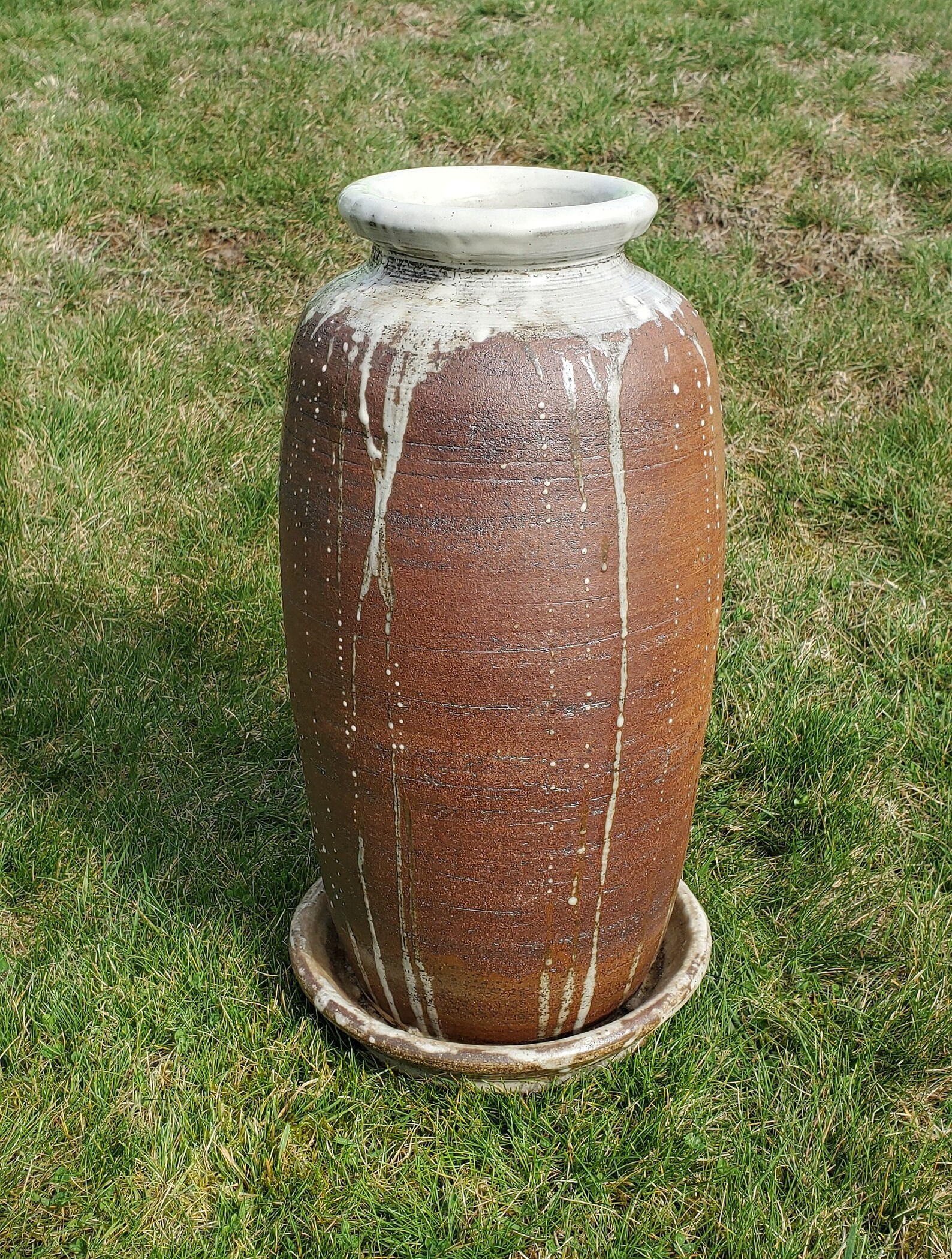 Ken Keppers Wisconsin Studio Pottery Floor Vase Wood Fired | Etsy