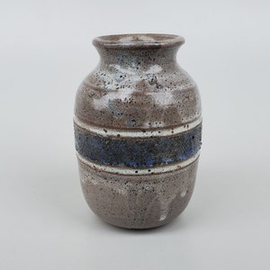 Ben Bieri Northwest Studio Pottery Barrel Form Vase - Textured Combed ...