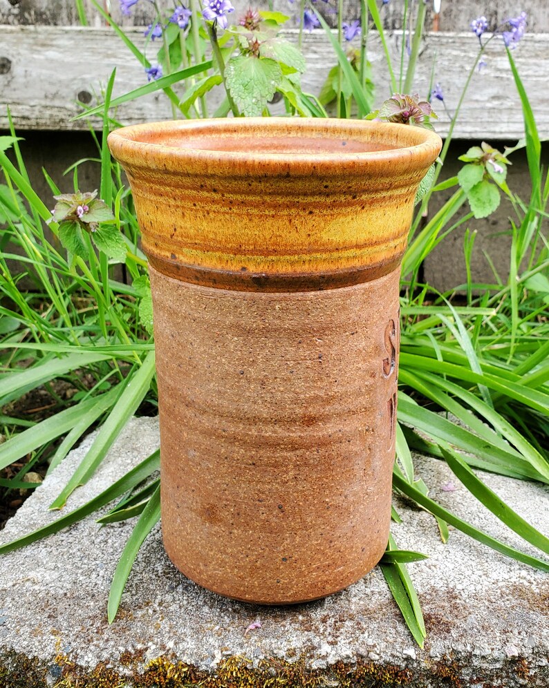 Donna Tousley Studio Pottery Vase - Hand Thrown Kitchen Spoon and ...