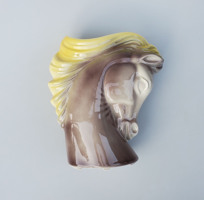 Royal Copley Pottery Figural Horse Head Stallion Vase - Art Deco Design ...