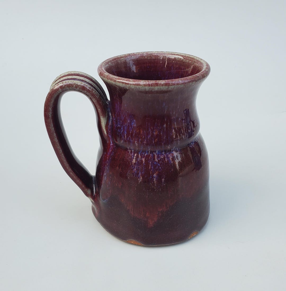 Ken Merrick New Mexico Studio Pottery Coffee Mug - Oxblood Red Glaze ...