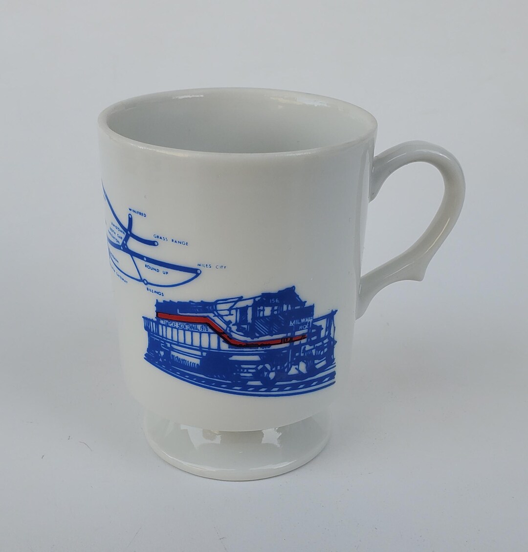 Vintage Milwaukee Railroad Coffee Mug - Rocky Mountain Montana Division ...