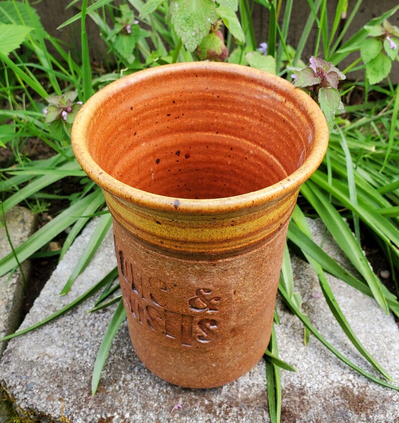 Donna Tousley Studio Pottery Vase - Hand Thrown Kitchen Spoon and ...