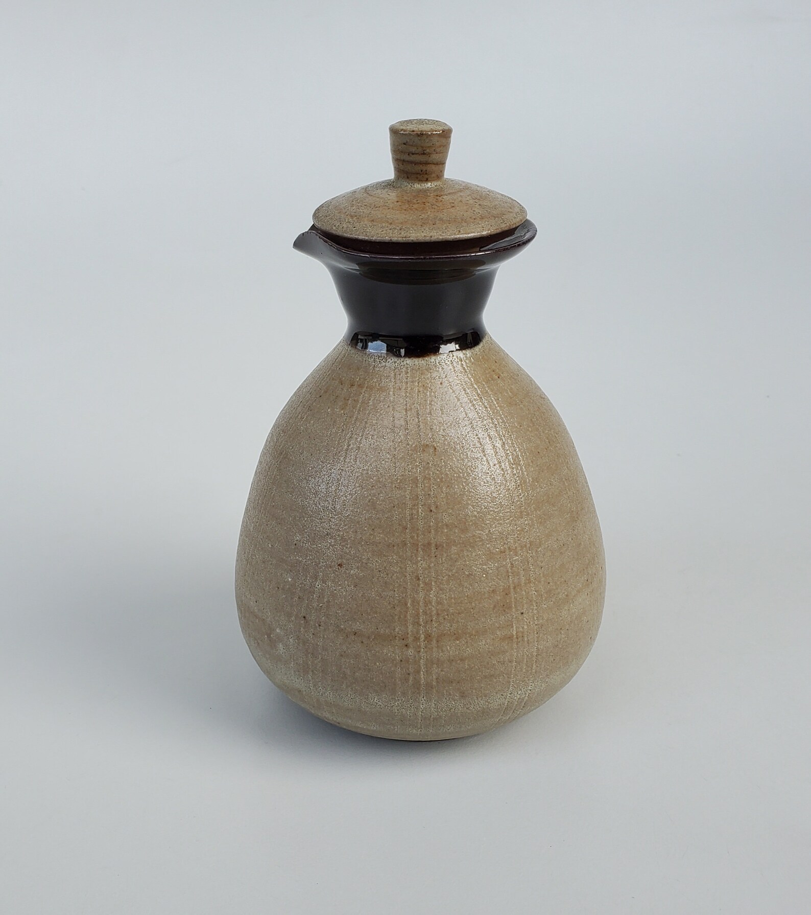 Louis Mideke Northwest Studio Pottery Cruet Bottle Vase With Stopper ...