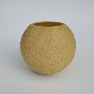 Mid Century Era Chucky Lava Rock Round Lamp Shade Fiberglass Shade With ...