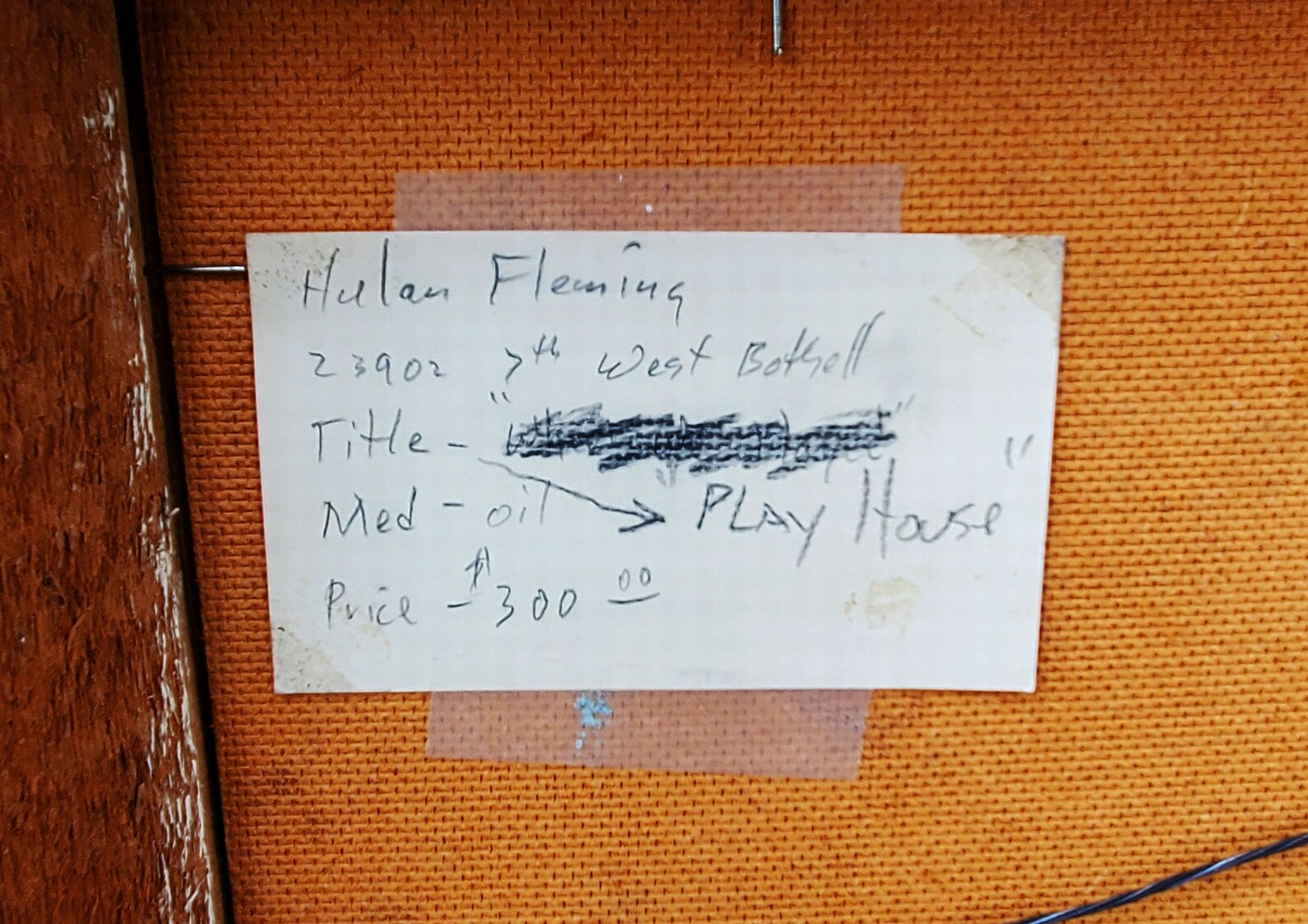 Hulan Fleming Northwest Artist Early Oil Painting - Dated 1970 - Titled ...