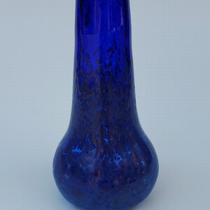 Mike Marentic Studio Art Glass Vase - Blue Oil Spot Vase - Art Glass ...