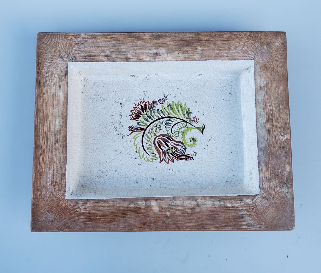 Barbara Willis California Studio Pottery Large Provincial Crackleware ...