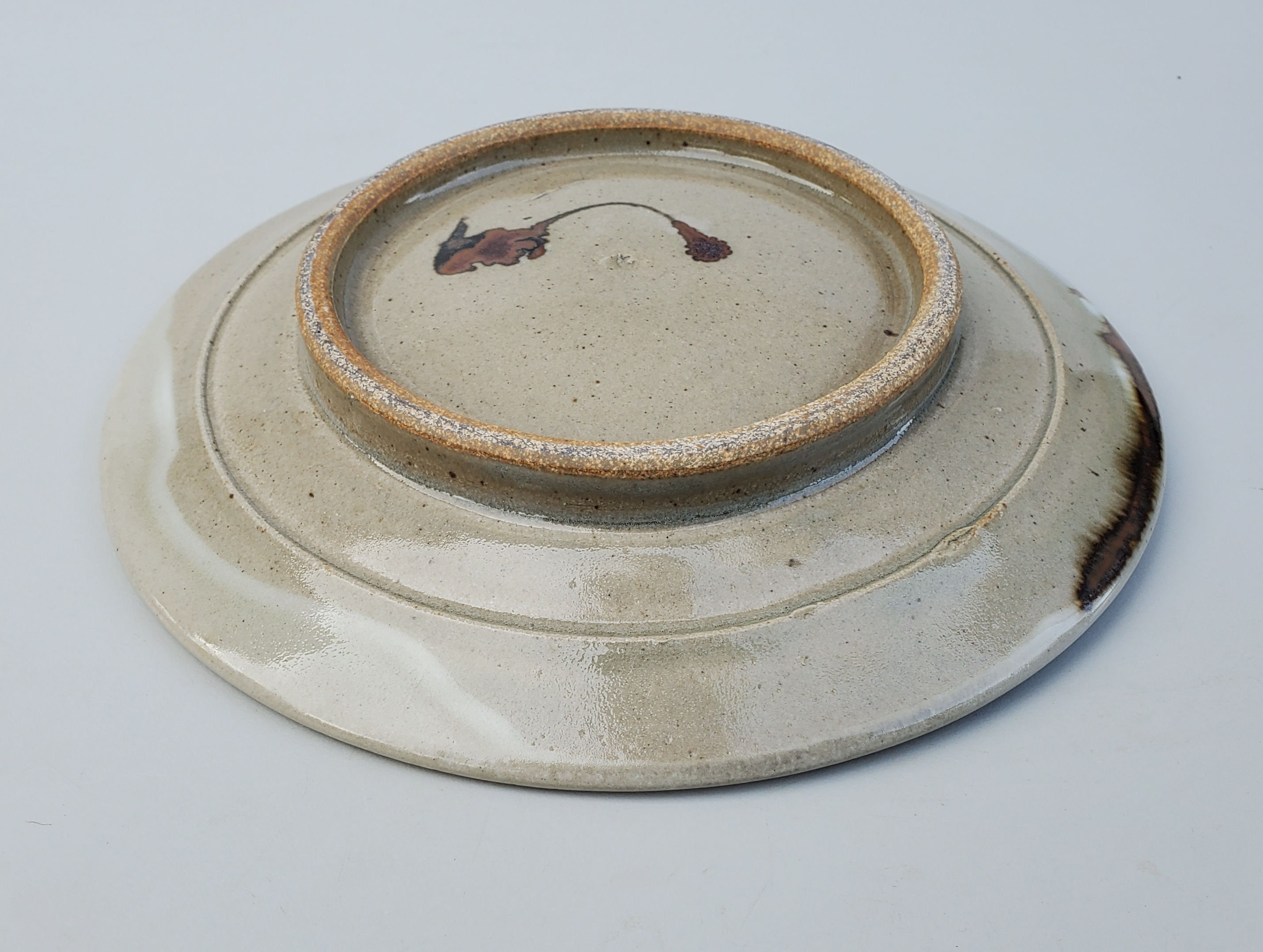 Eric Norstad Studio Pottery Decorated Leaf Plate - Asian Style Leaf ...
