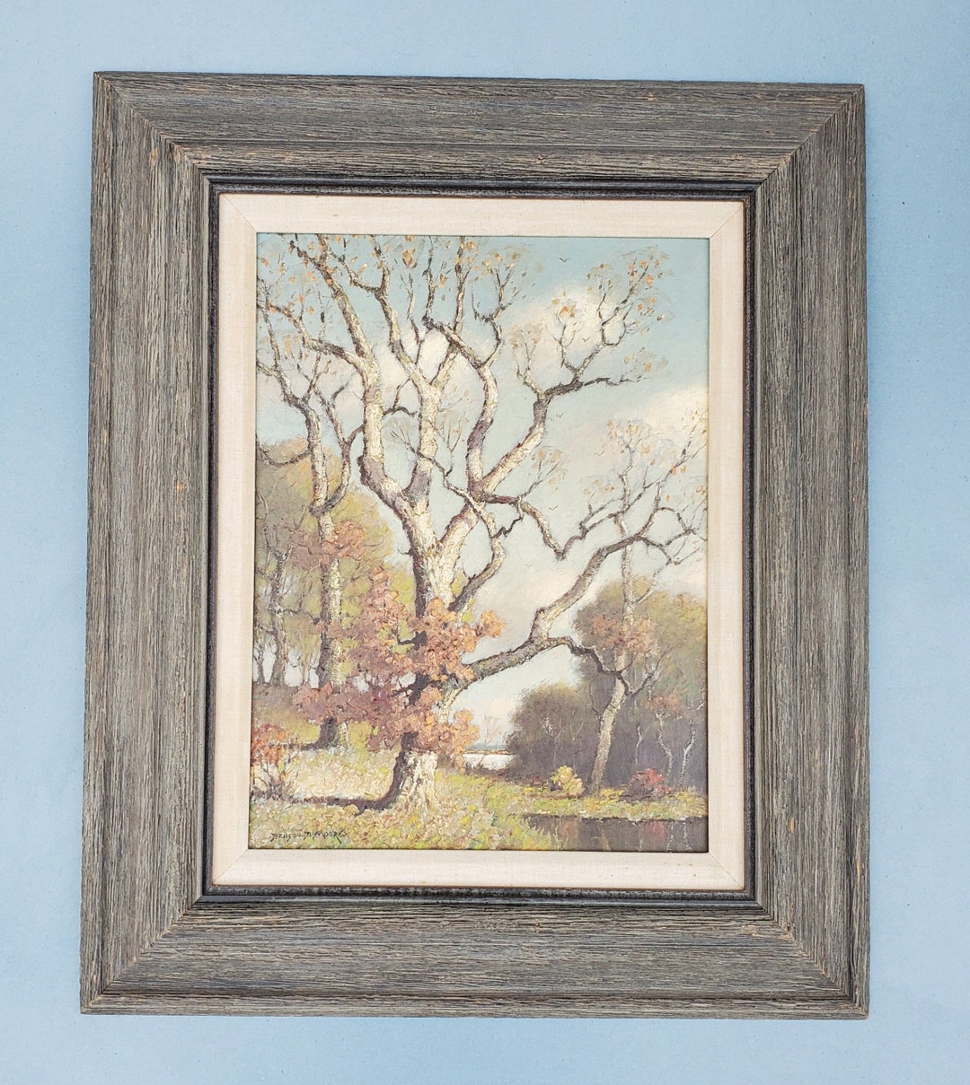 Benson Bond Moore Listed Washington DC Artist - Scenic Landscape Oil ...